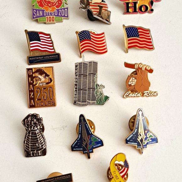 Jewelry | Variety Of 14 Commemorative Pins | Poshmark